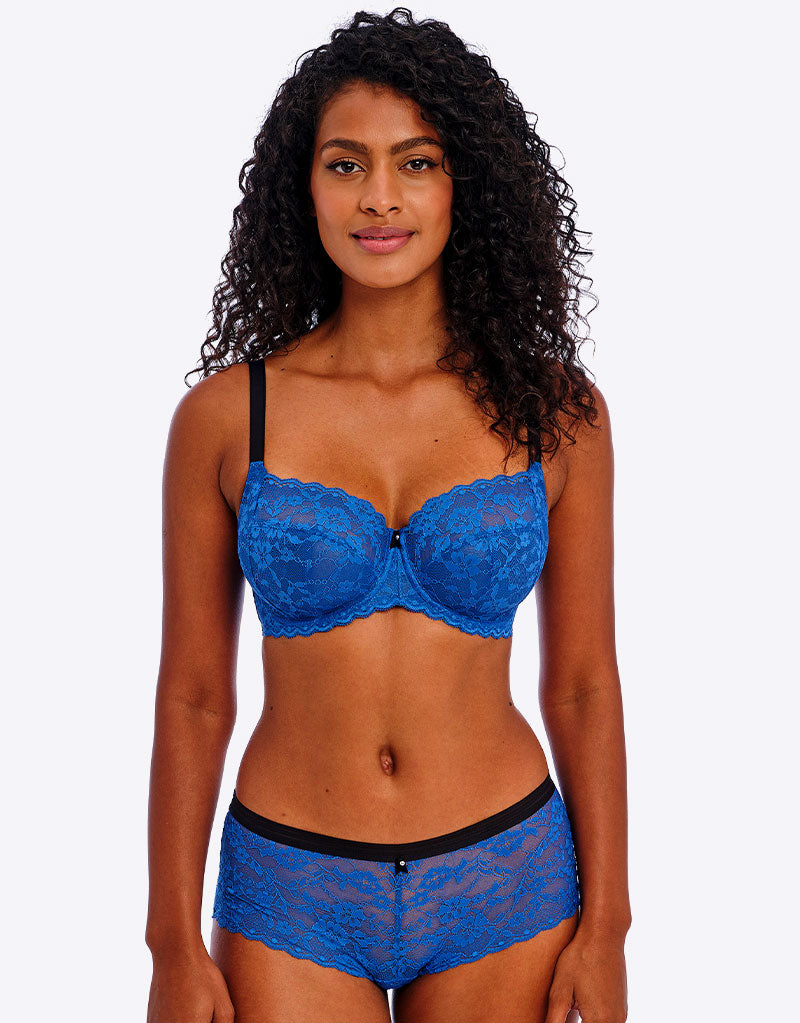Freya Offbeat Side Support Bra Dazzling Blue – Brastop UK