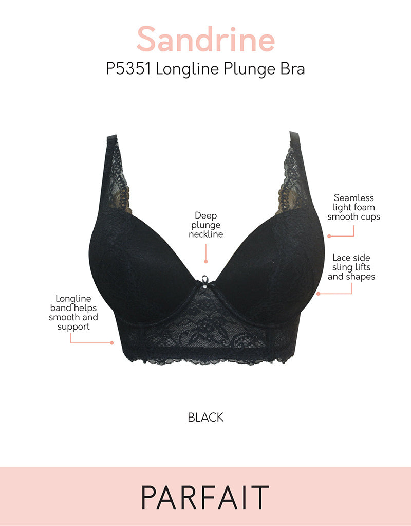 Parfait Sandrine Longline Plunge Bra Black – Brastop UK