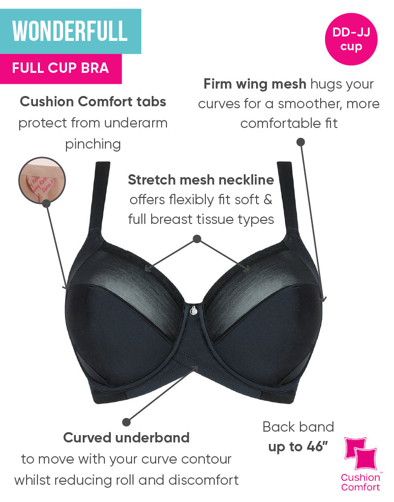 Curvy Kate WonderFull Full Cup Bra Black – Brastop UK